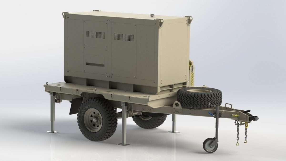 CS-4.5 Light Vehicle & Generator Transport Trailer