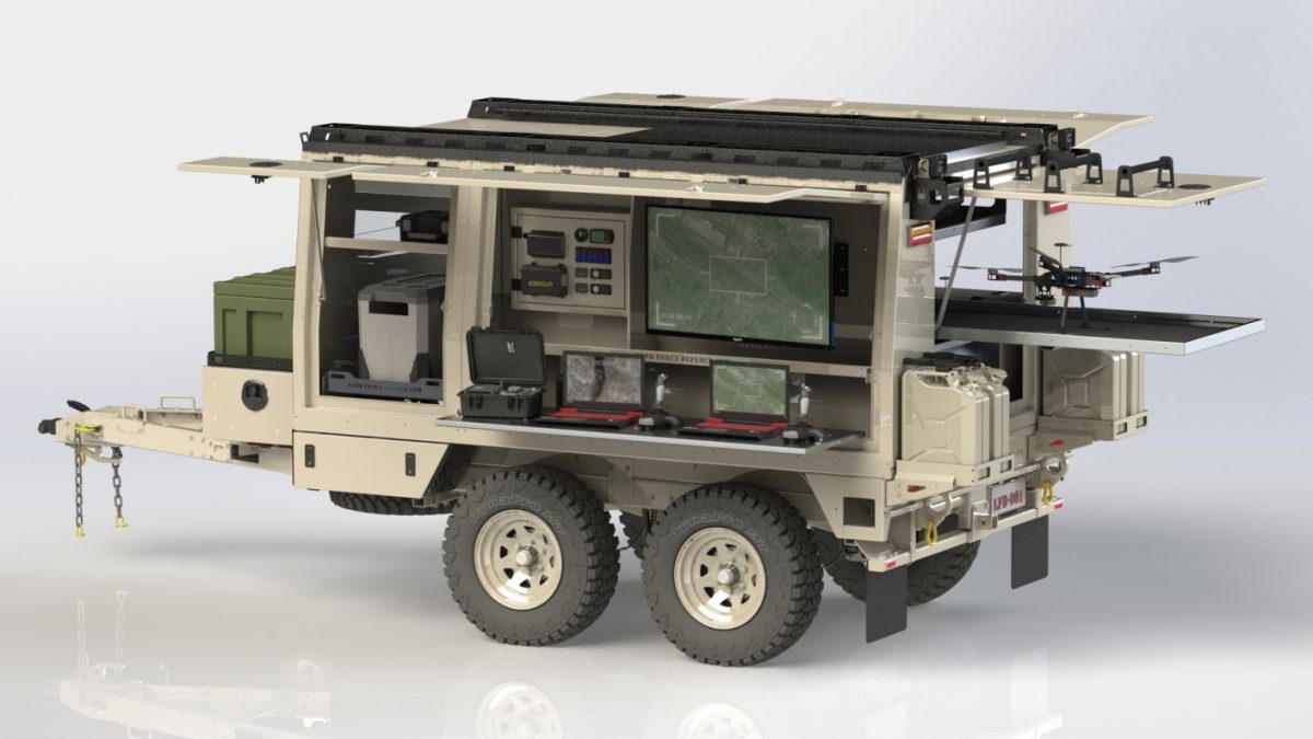 U.A.V. Drone - Reconnaissance - Command & Control Trailers.
