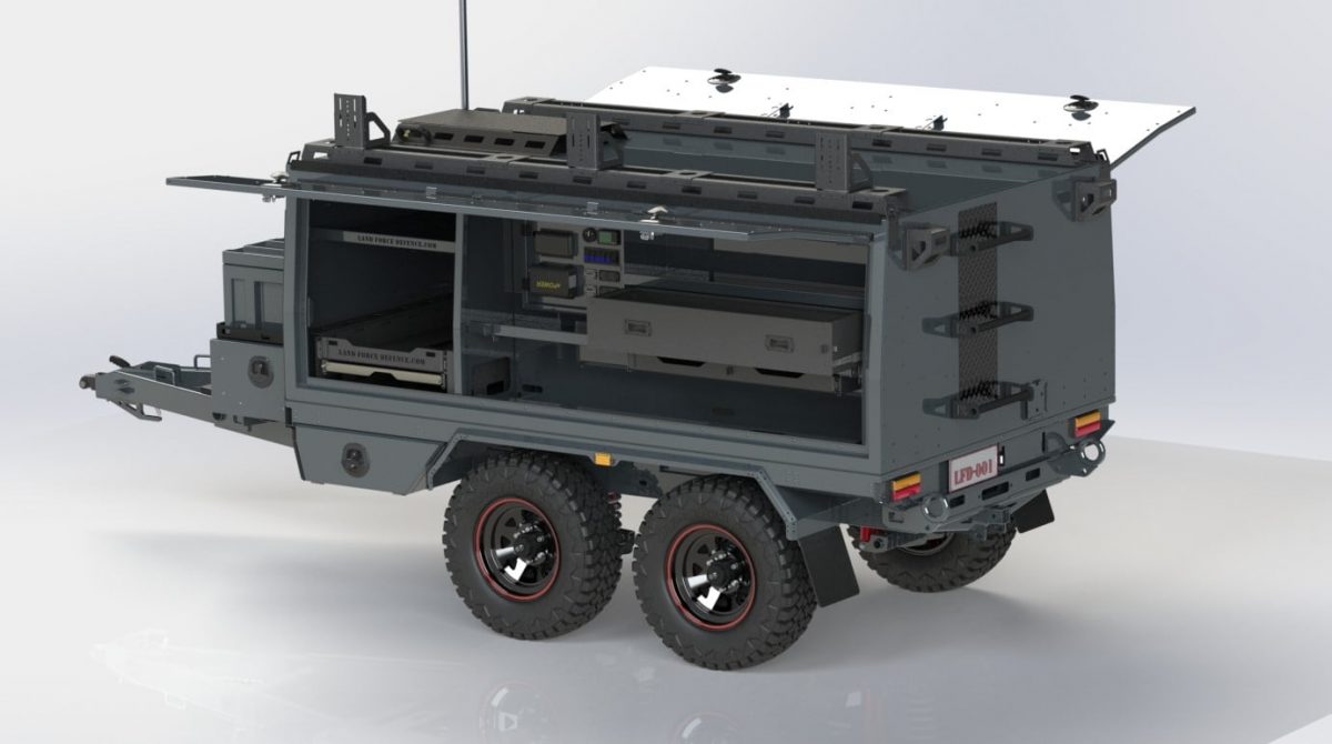 U.A.V. Drone - Reconnaissance - Command & Control Trailers.