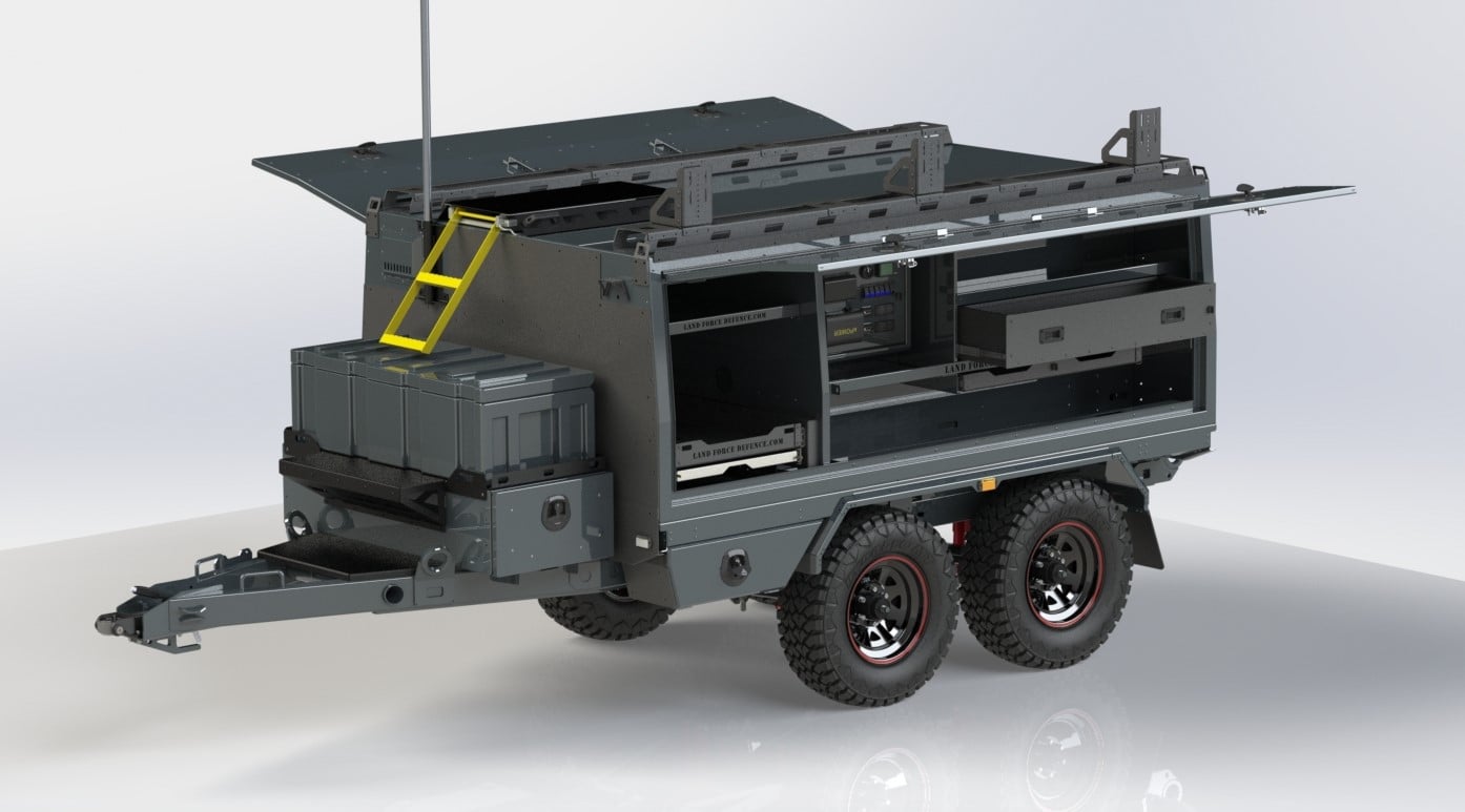 U.A.V. Drone - Reconnaissance - Command & Control Trailers.