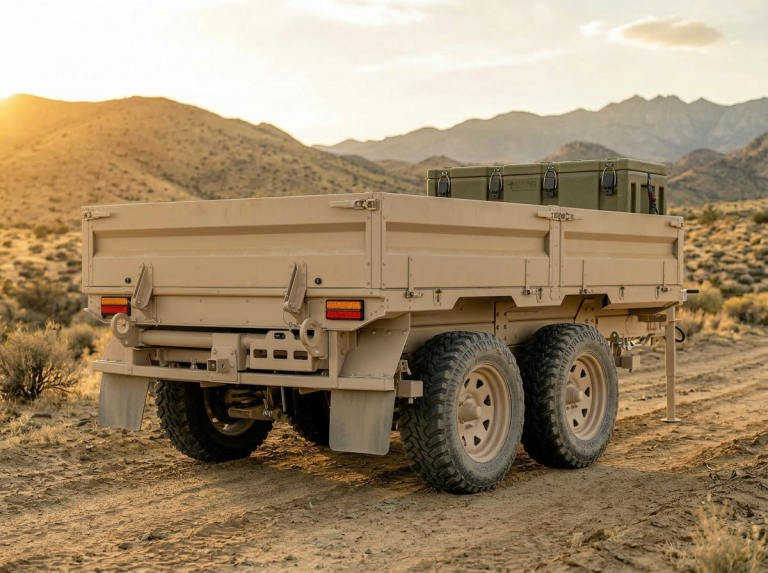 M-H 4.7 Military Equipment Transport Trailer - Land Force Defence ...